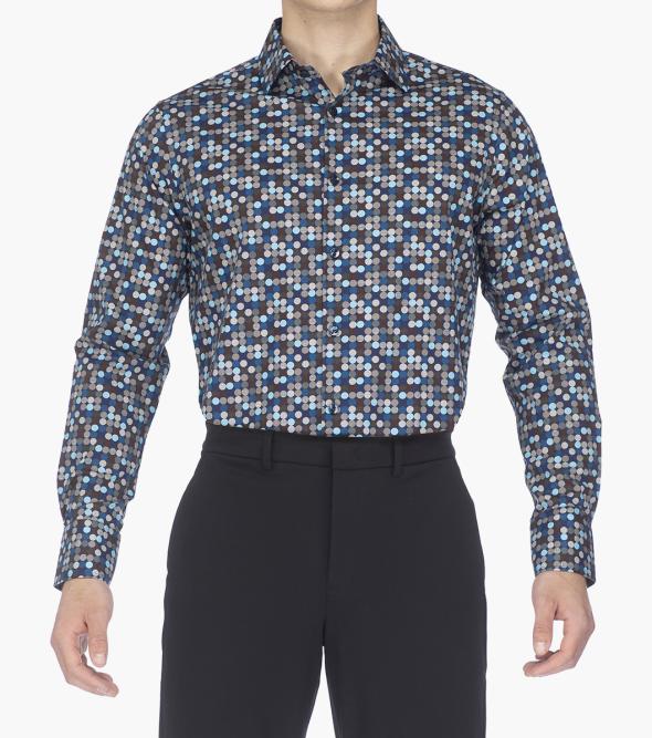 Robinson Dress Shirt Spread Collar Dress Shirts | Stacyadams.com