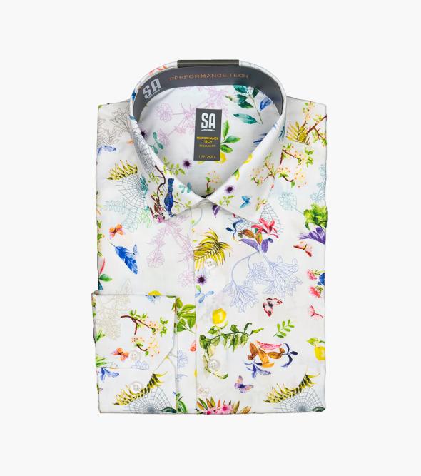 Bowles Dress Shirt Spread Collar Dress Shirts | Stacyadams.com