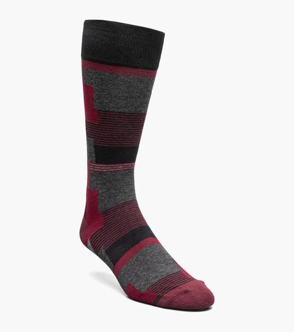 Modern Motif Men's Crew Dress Sock Men’s Socks | Stacyadams.com