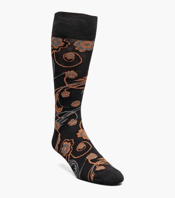 Bright Floral Men's Crew Dress Sock Men’s Socks | Stacyadams.com
