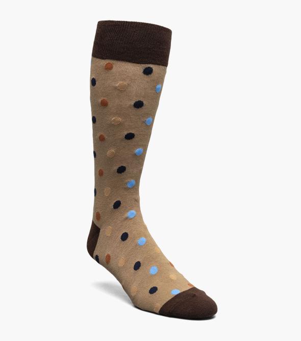 Oversize Polka Dots Men's Crew Dress Sock Men’s Socks | Stacyadams.com