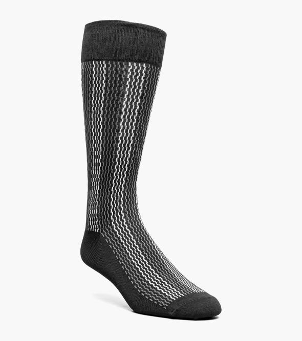 Offset Lines Men’s Crew Dress Sock Men’s Socks | Stacyadams.com